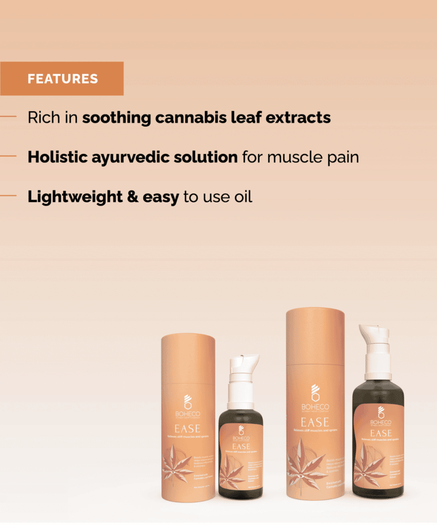 Boheco Ease Relieves Stiff Muscles and Sprains | CBD Doctors